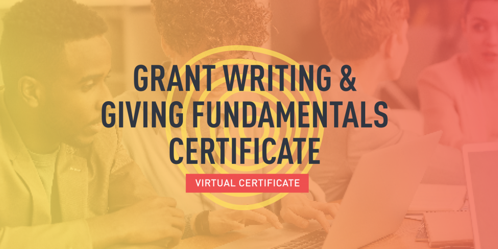 Grant Writing & Giving Fundamentals Certificate - Center For Nonprofit ...