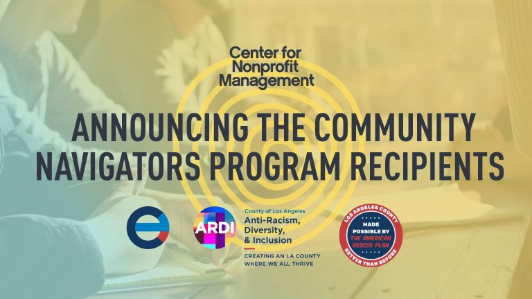 Community Navigator Program Announcement - Center For Nonprofit Management