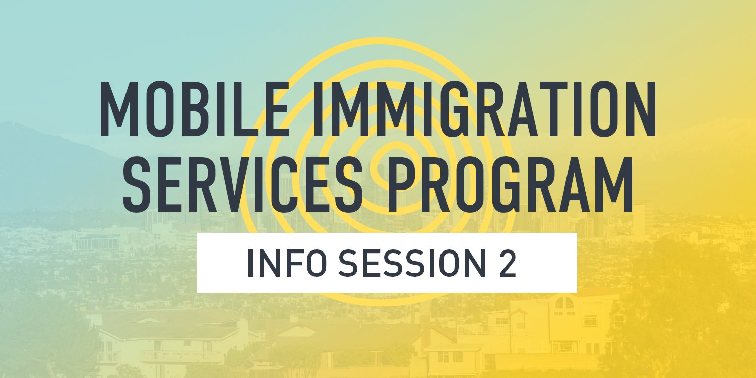 Mobile Immigration Services Program Information Session #2 - Center For Nonprofit Management